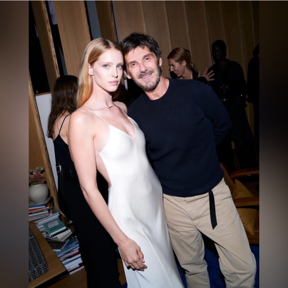 Zara | Dresses | Zara X Kaia Gerber Satin Effect Slit Backless Gown Maxi Dress | Poshmark